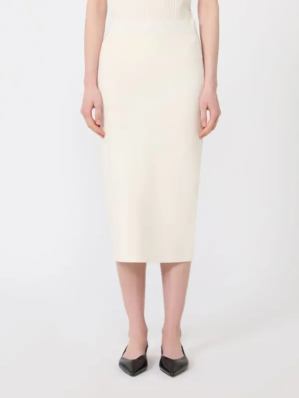 Max Mara Stretch Viscose Knit Pencil Skirt