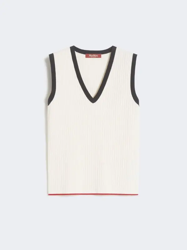 Max Mara Viscose-blend Yarn Tank Top