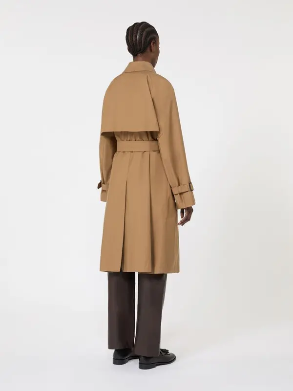 Max Mara Water-repellent Cotton-blend Trench Coat