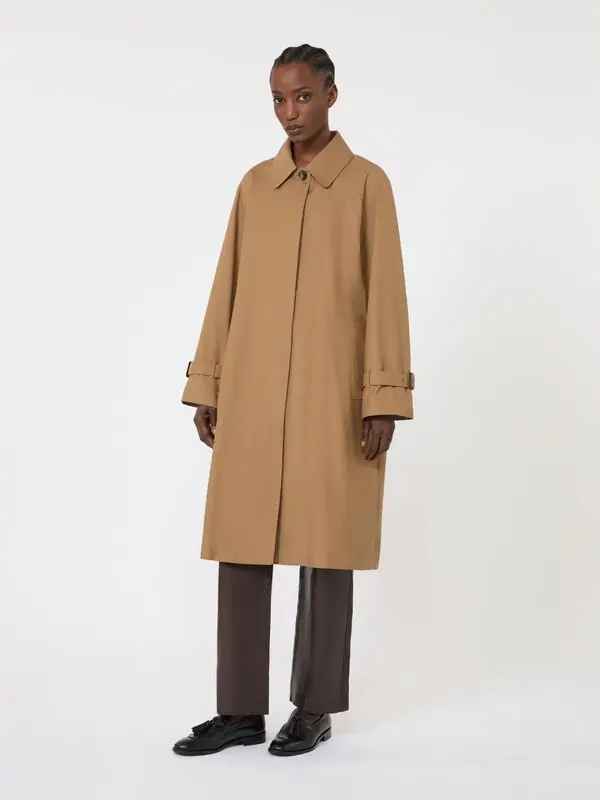 Max Mara Water-repellent Cotton-blend Trench Coat