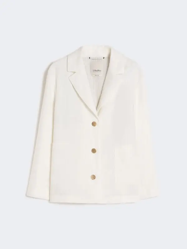 Max Mara Linen Canvas Boxy Jacket
