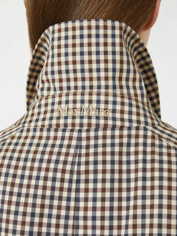 Max Mara Patterned Twill Trench Coat