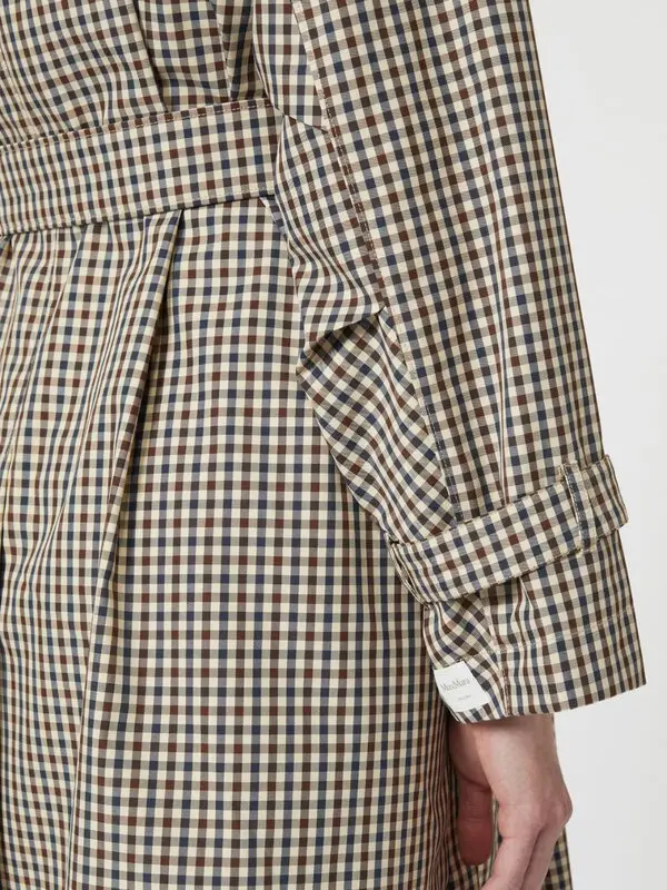 Max Mara Patterned Twill Trench Coat