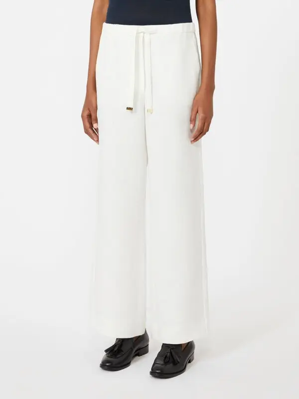 Max Mara Linen Basketweave Trousers