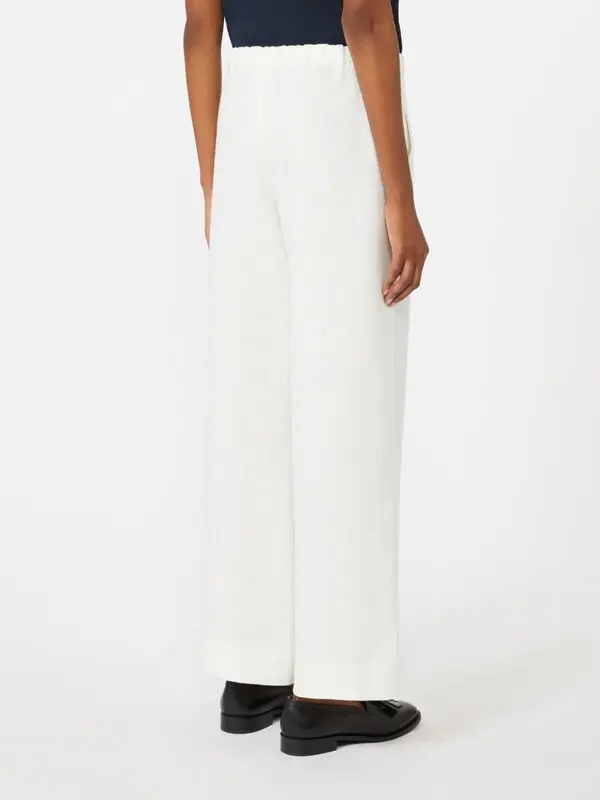 Max Mara Linen Basketweave Trousers