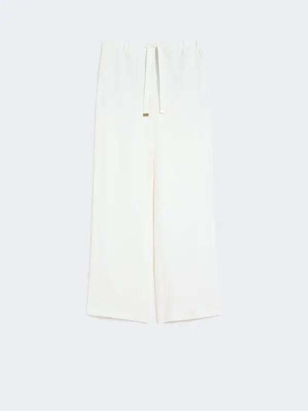 Max Mara Linen Basketweave Trousers