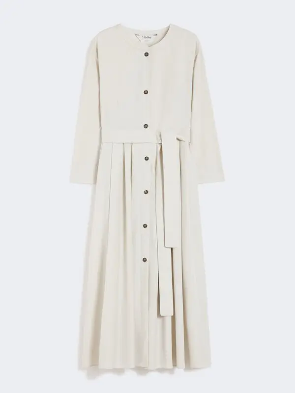 Max Mara Cotton Poplin Fit-and-flare Dress - Ice