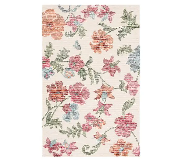 SAFAVIEH Rustic Blossom 5' X 8' Hand Tufted Woo L Rug - One-color