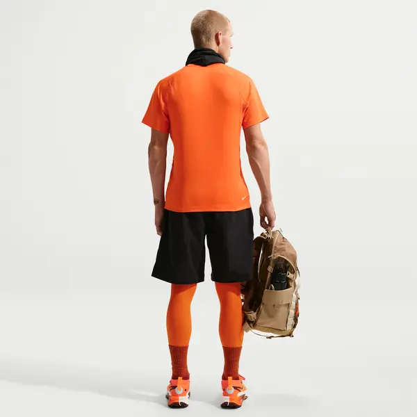 Nike Wildsee" Dri-fit Short-sleeve Base Layer Top - Orange