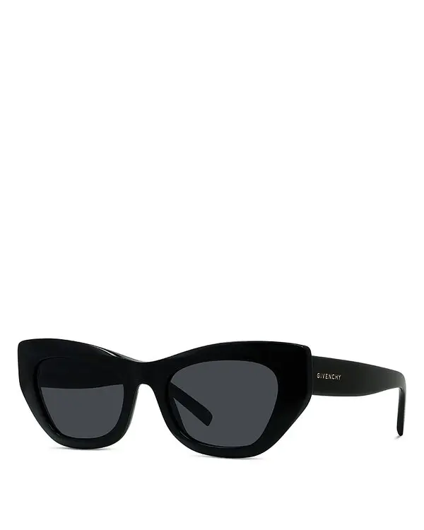 Givenchy Cat Eye Sunglasses, 54mm - Shiny Black/smoke