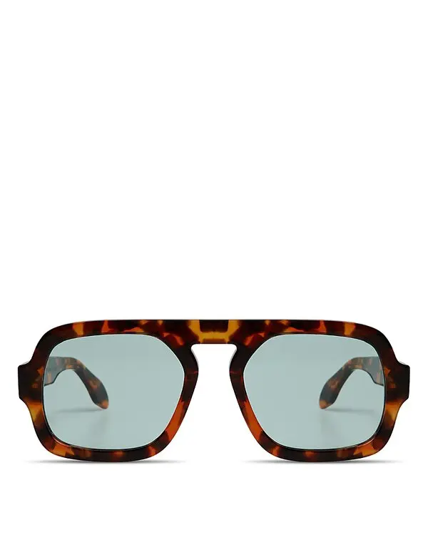 ELISA JOHNSON Jane Aviator Sunglasses - Brown Tortoise