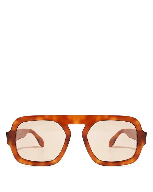 ELISA JOHNSON Jane Aviator Sunglasses - Light Brown