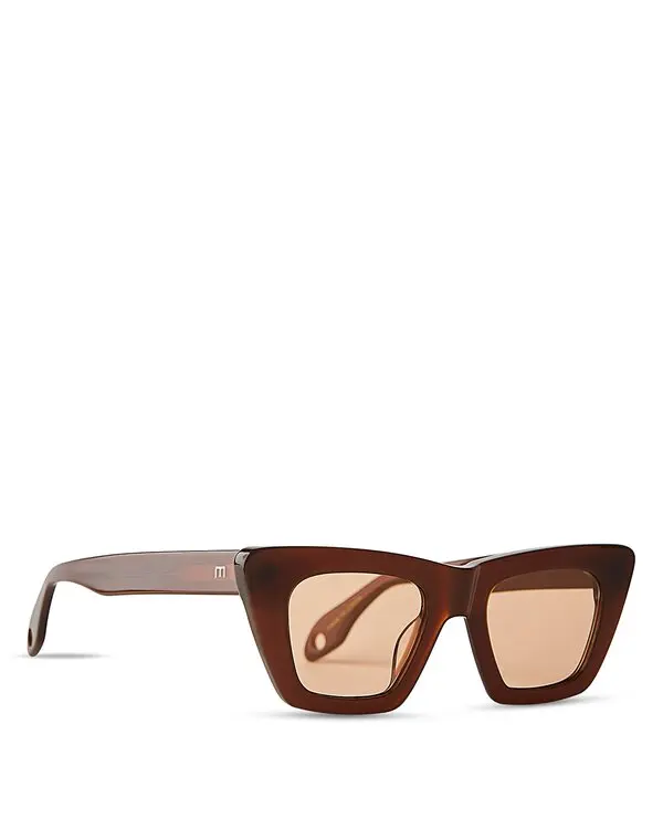 ELISA JOHNSON Lori Cat Eye Sunglasses 49mm - Gloss Brown