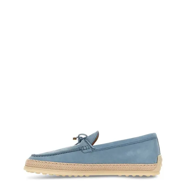 TOD'S Nubuck Leather Espadrille Loafers