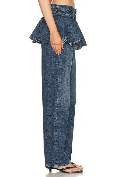 AGOLDE Peplum Jeans - Peak