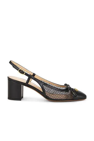 Valentino Garavani Slingback With Vlogo And Tassel Detail