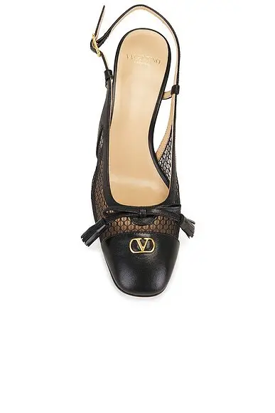 Valentino Garavani Slingback With Vlogo And Tassel Detail