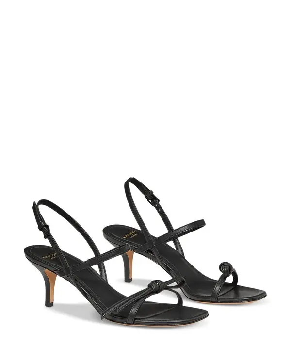 Kate Spade New York Loop High Heel Sandals - Black
