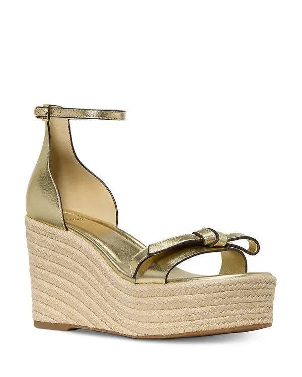 Kate Spade New York Loop Espadrille Wedge Sandals - Pale Gold