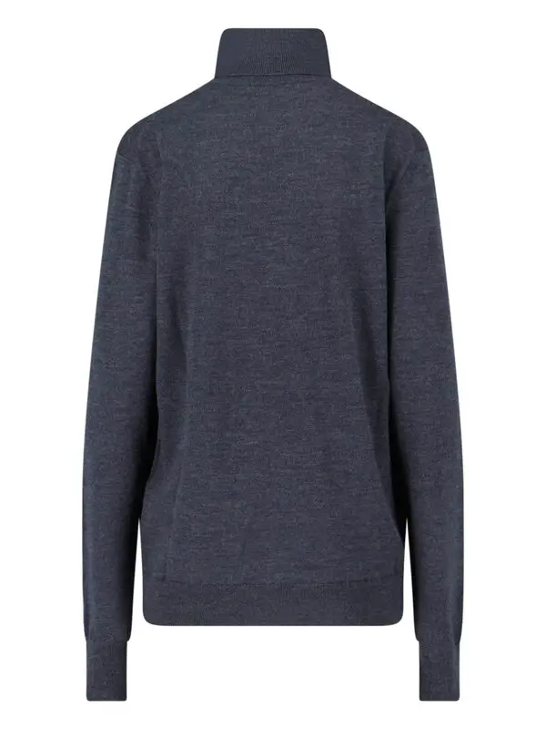 THE FRANKIE SHOP Eve' High Neck Sweater - Gray