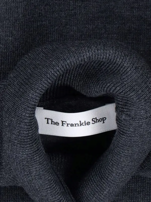 THE FRANKIE SHOP Eve' High Neck Sweater - Gray