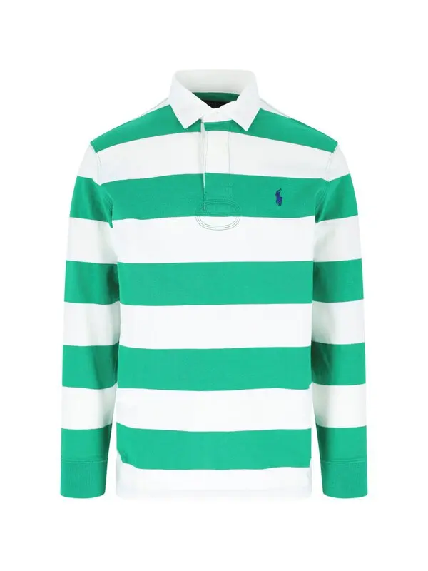 Polo Ralph Lauren Striped Rugby Polo - Green
