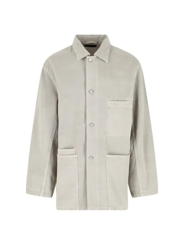Miu Miu Cotton Twill Jacket - Gray