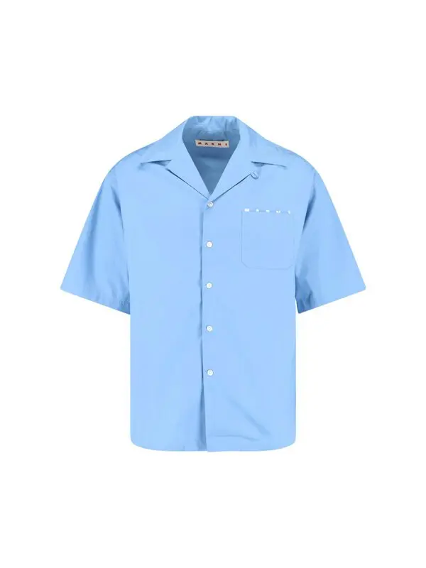 Marni Bowling Shirt - Light Blue