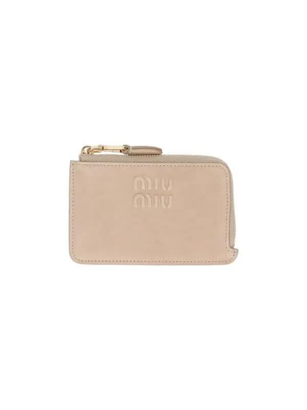 Miu Miu Logo Purse - Brown