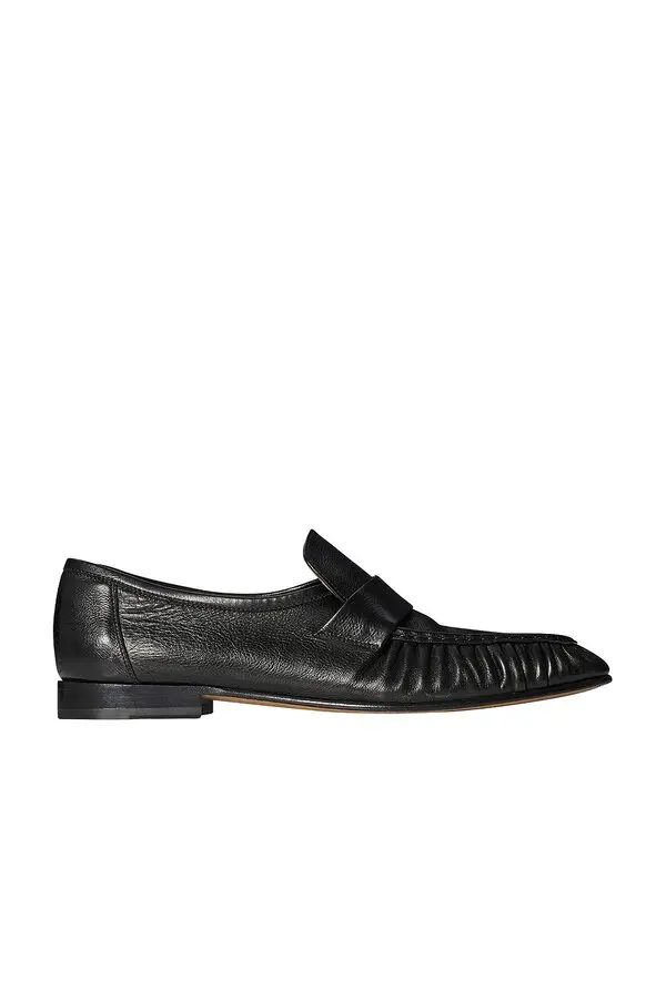 THE ROW Soft Loafer - Black