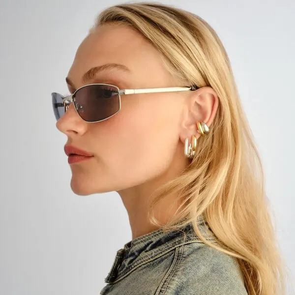 Le Specs Star Beam Sunglasses - Silver