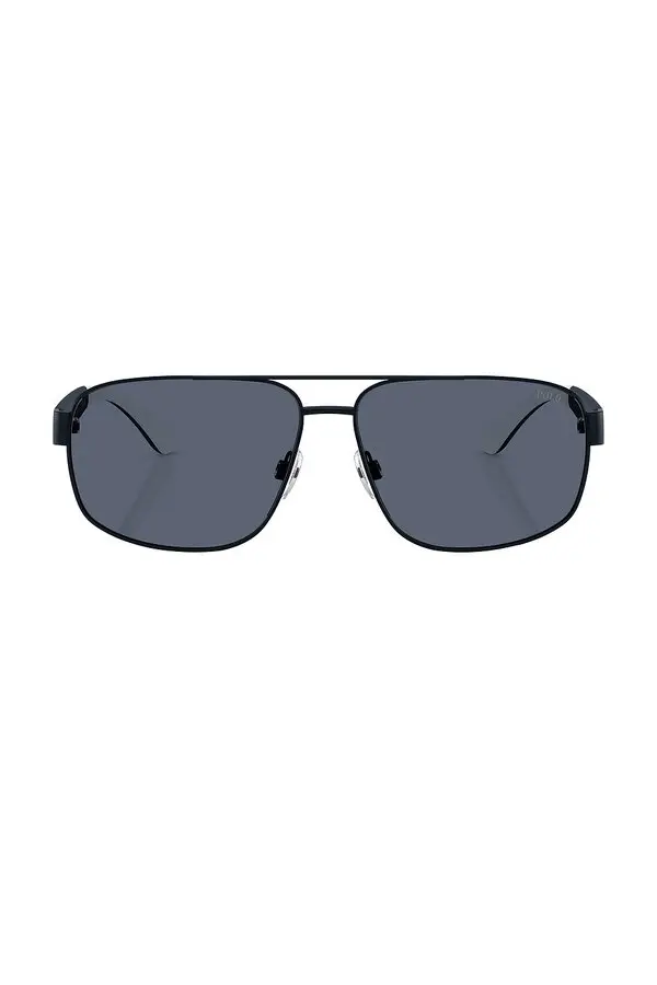 Polo Ralph Lauren Pilot Sunglasses - Matte Navy Blue & Grey