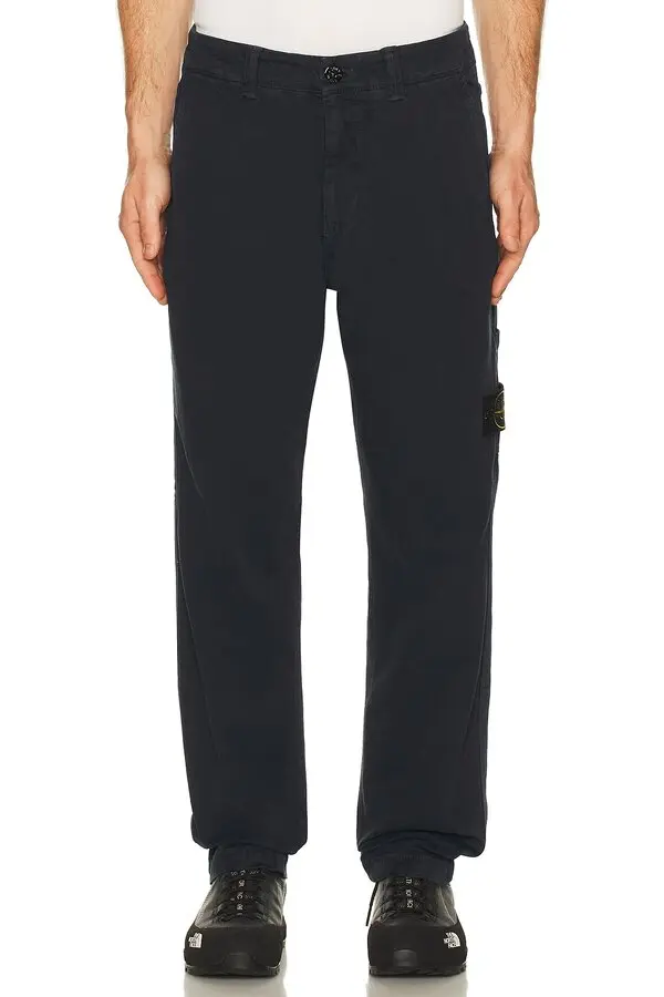 Stone Island Flat Front Trousers