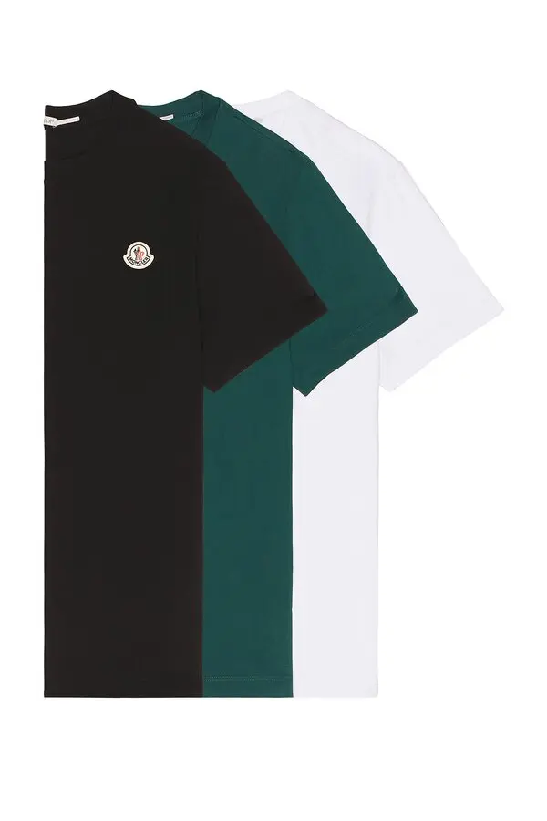 Moncler T-shirt In Black,white