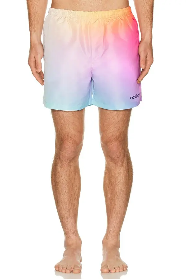 Casablanca Gradient Printed Swim Shorts - Glass Gradient
