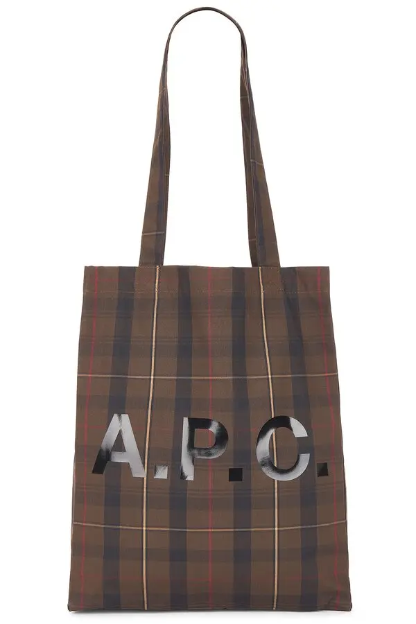 A.p.c. Coated Twill Tote Bag - Brown