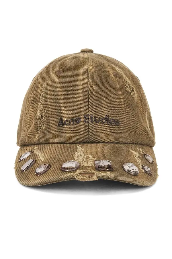 Acne Studios Carliy Diamond Brim Cap - Hunter Green