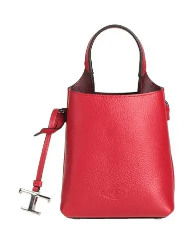 TOD'S Mini Handbag In Calfskin Leather - Red