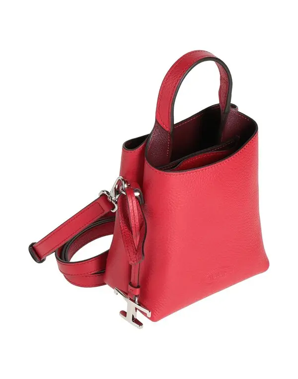 TOD'S Mini Handbag In Calfskin Leather - Red