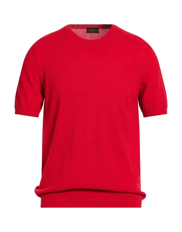 ROBERTO COLLINA Knitted Crewneck Short Sleeve Top
