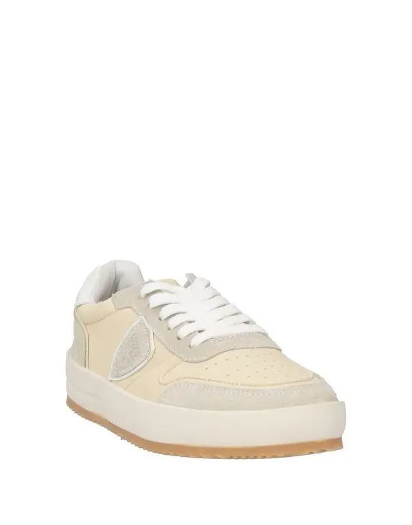 Philippe Model Leather Low-top Sneakers - Beige