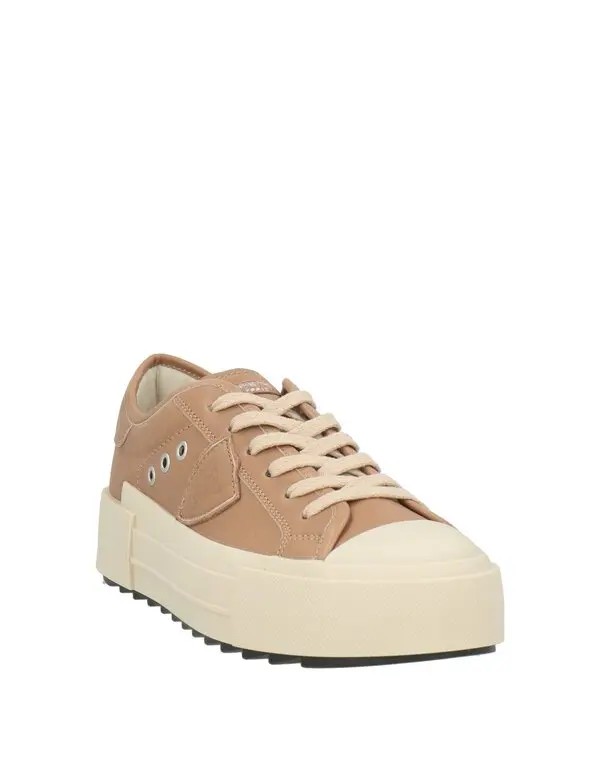 Philippe Model Haute Leather Sneakers - Camel
