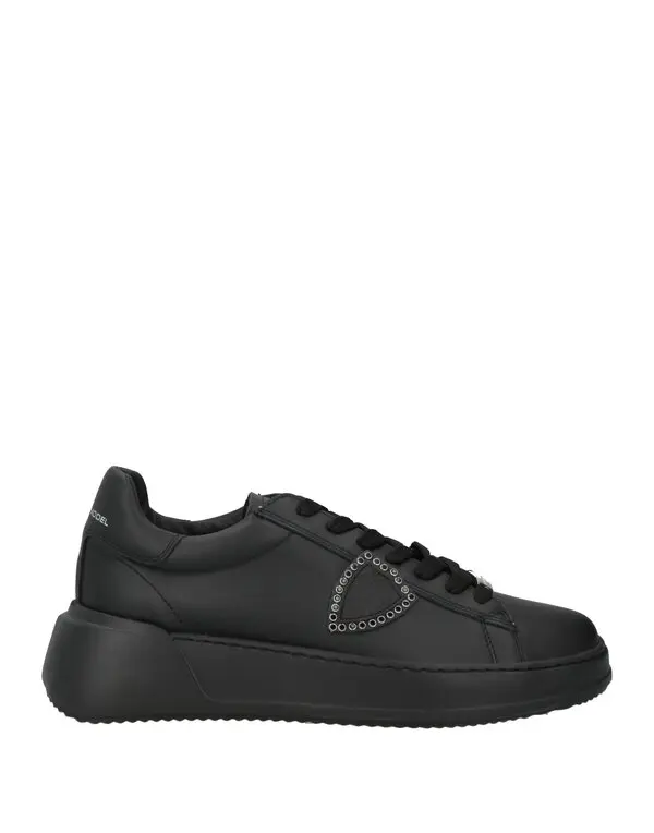 Philippe Model Leather Low-top Sneakers - Black