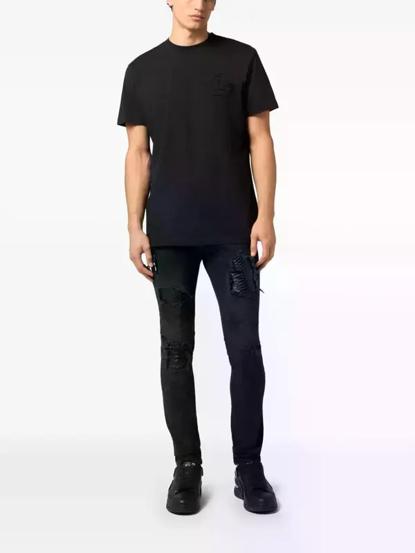 Philipp Plein Logo-embroidered T-shirt