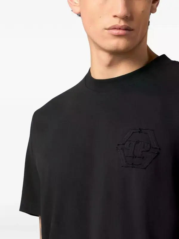 Philipp Plein Logo-embroidered T-shirt