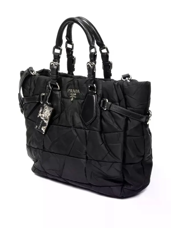 Prada Quilted Buckle Tote