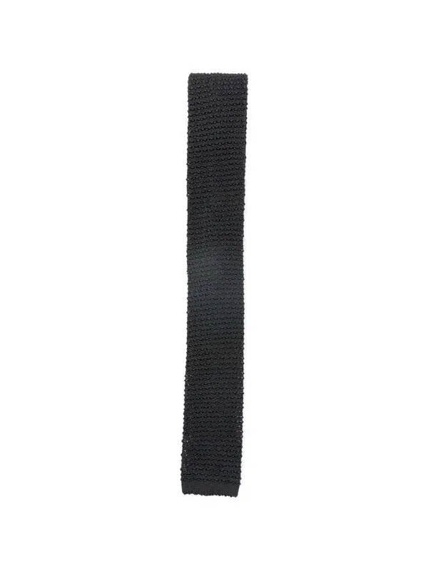ALYSI Knitted Tie - Black