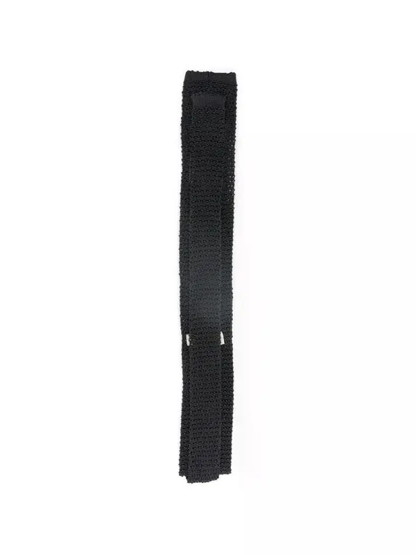 ALYSI Knitted Tie - Black