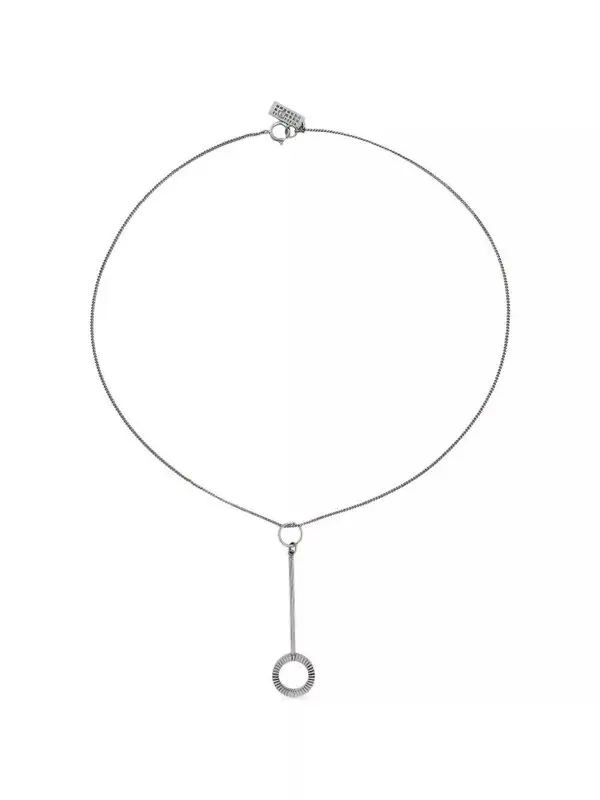 MAISON MARGIELA Loupe Pendant Chain Necklace - Silver