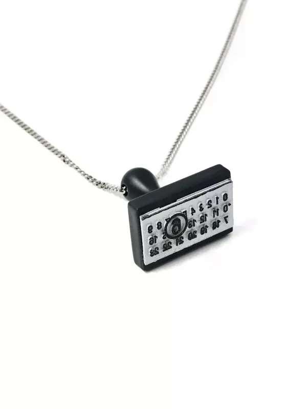 MAISON MARGIELA Stamp Pendant Necklace